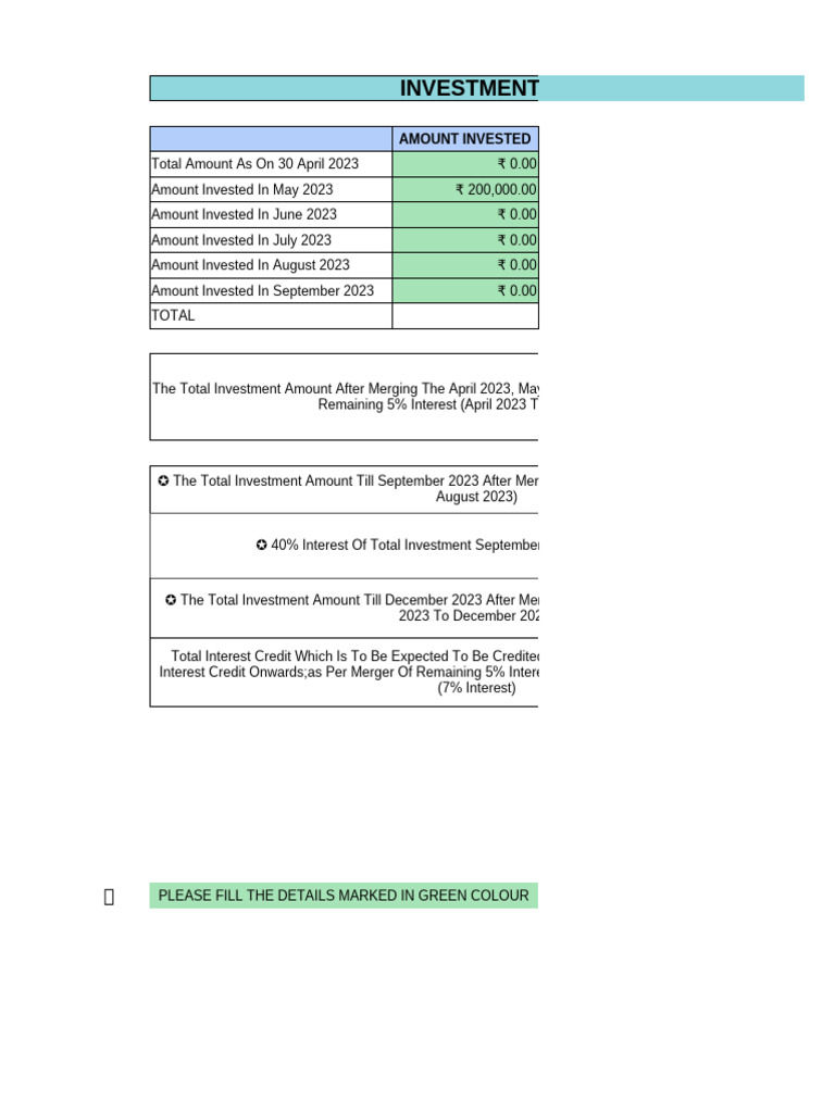 Investment and Withdrawal Calculator | PDF | Financial Accounting ...