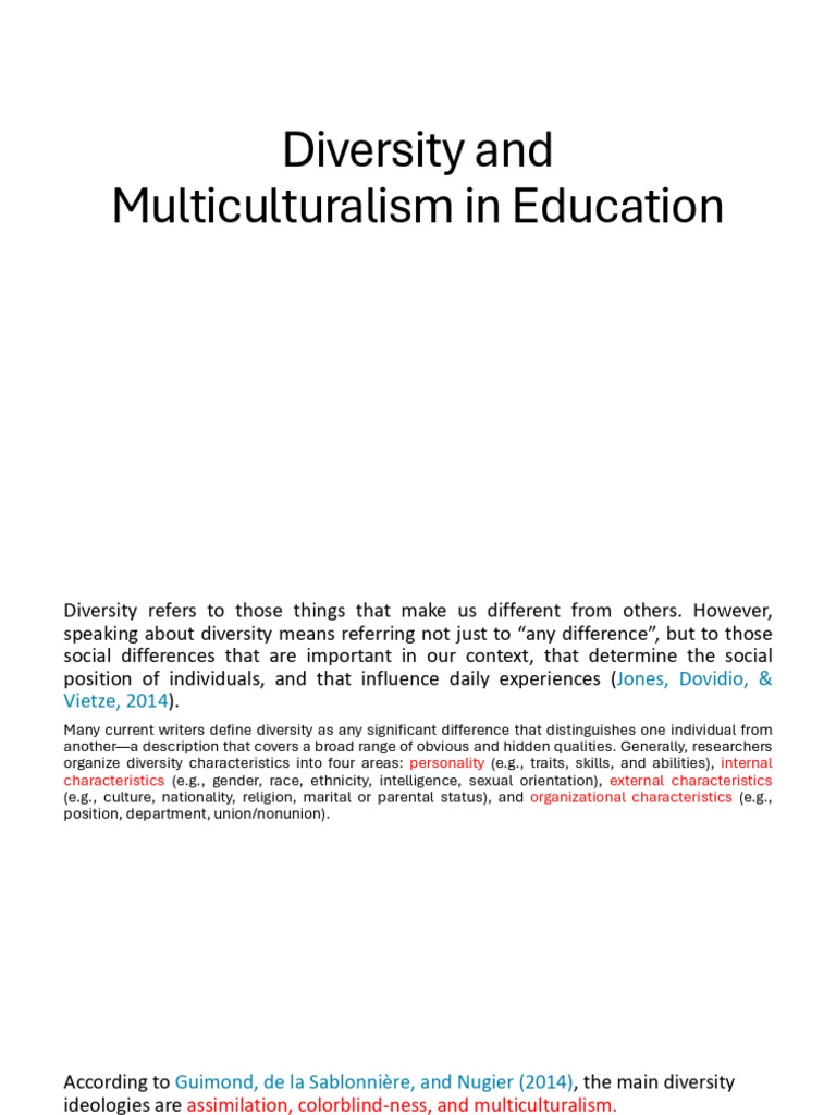 h14 Diversity and Multicultrualism in Education Anthropology | PDF ...