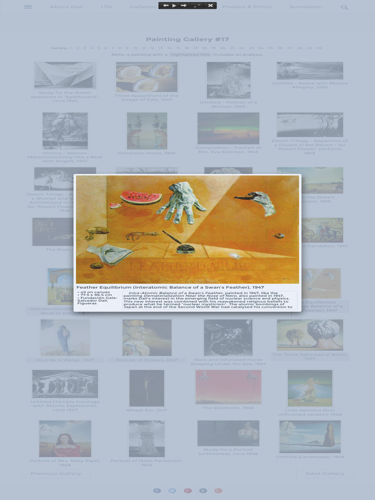 Dalí's Nuclear Mysticism Artworks | PDF | Salvador Dalí | The Arts