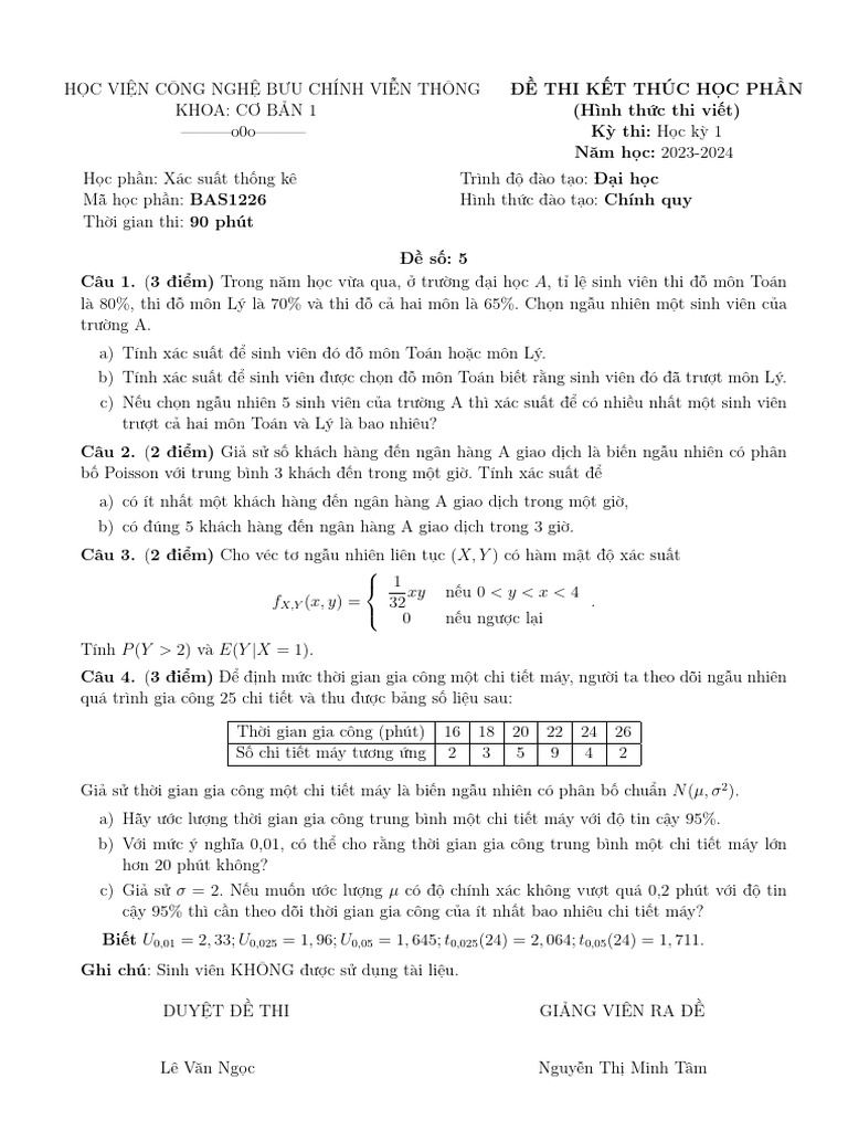 De_so_5_XSTK_CLC | PDF