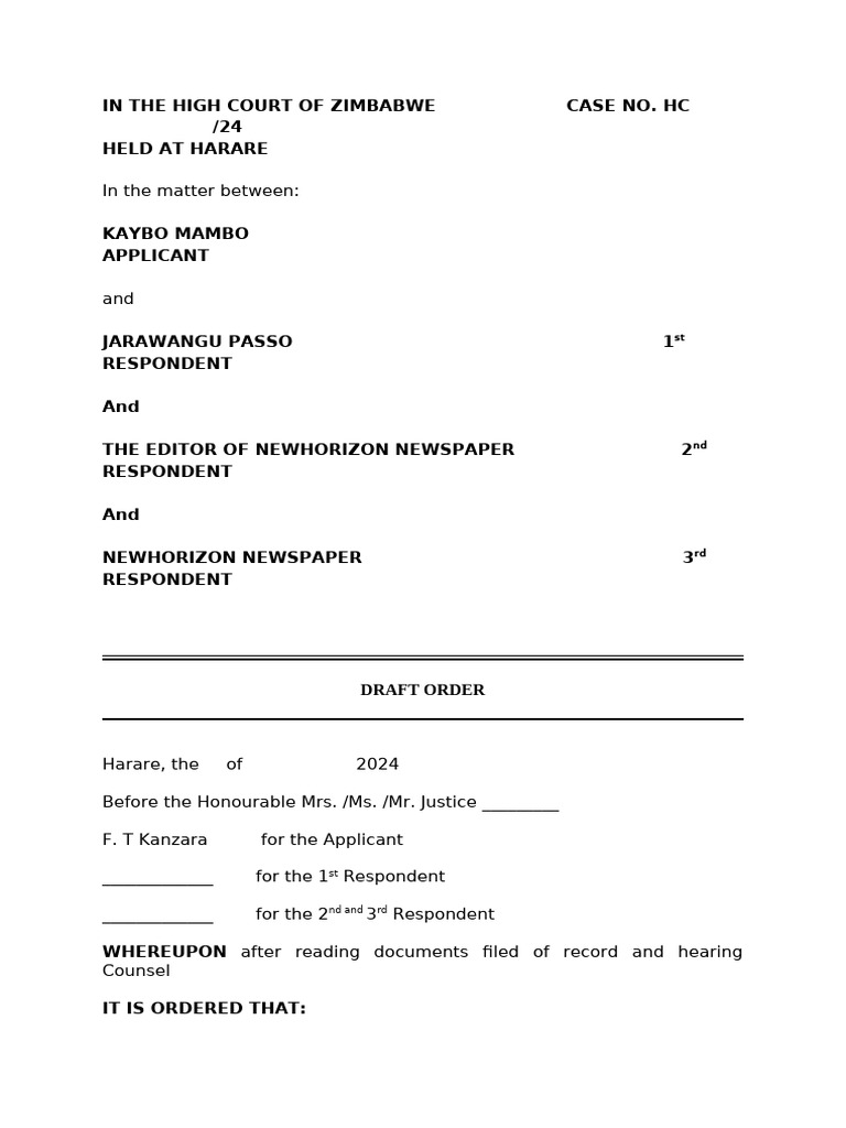 High Court Ruling on Defamation Case | PDF
