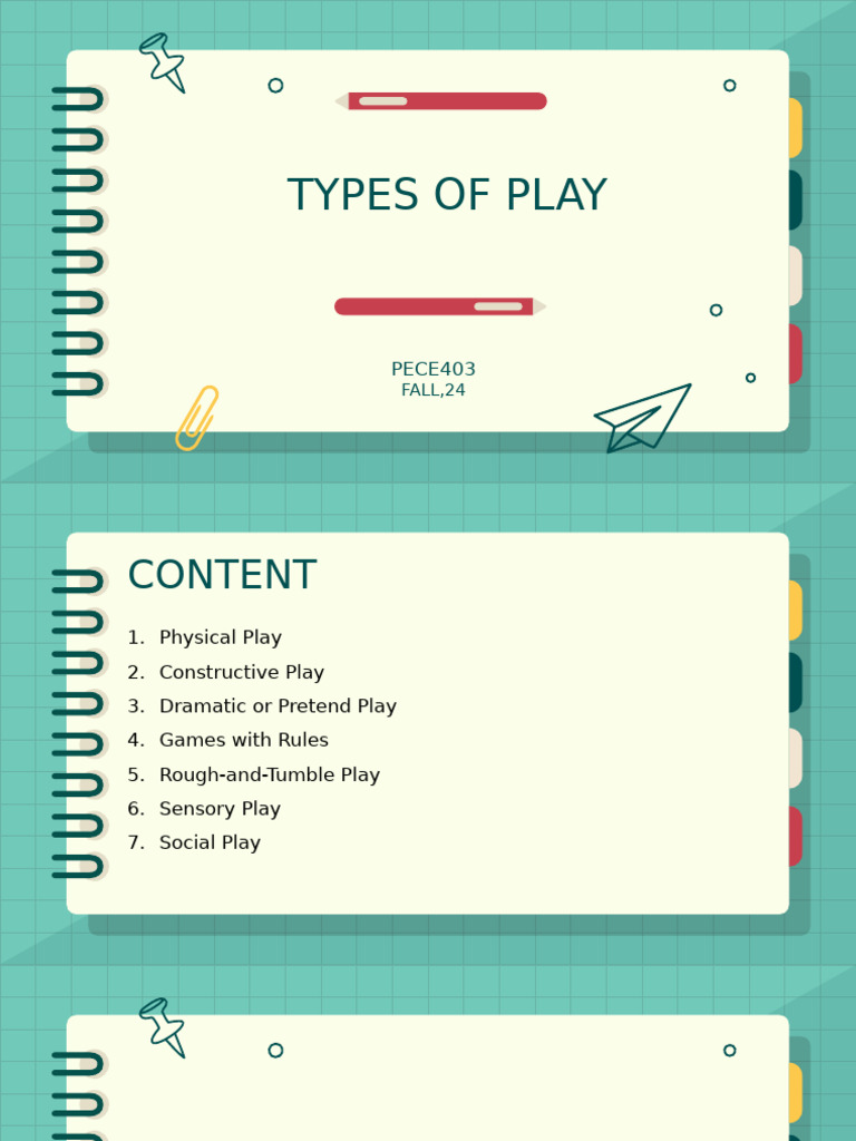 6_Types of Play | PDF | Creativity | Learning