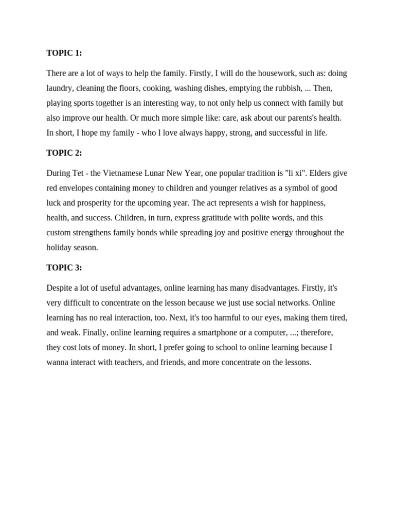 Topic CHK I L P 8 | PDF