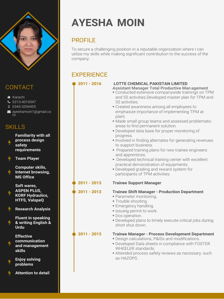 Resume - Ayesha Moin BD | PDF