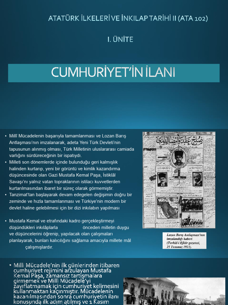 İnkılap Tarihi Final Notu | PDF