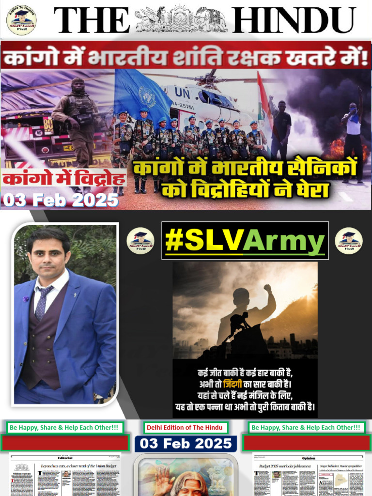 03 February 2025 -The Hindu and Nano Magazine by VeeR | PDF