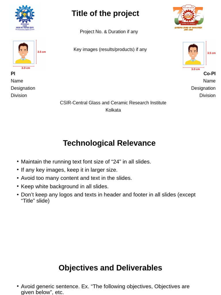 Project Review Slides Format | PDF