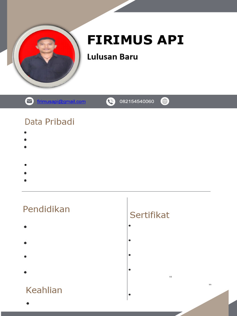 Lamaran Kerja Firimus Api 2024 | PDF