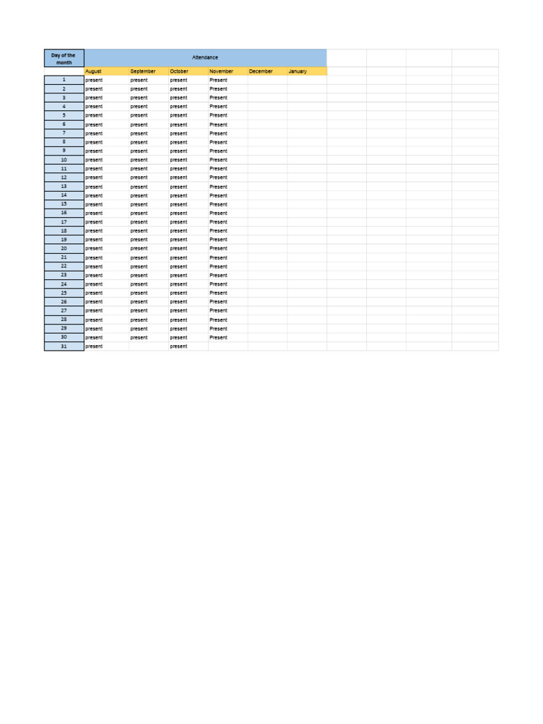 November Timesheet PDF | PDF