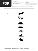 Unit 3 English Test for A1 Students | PDF