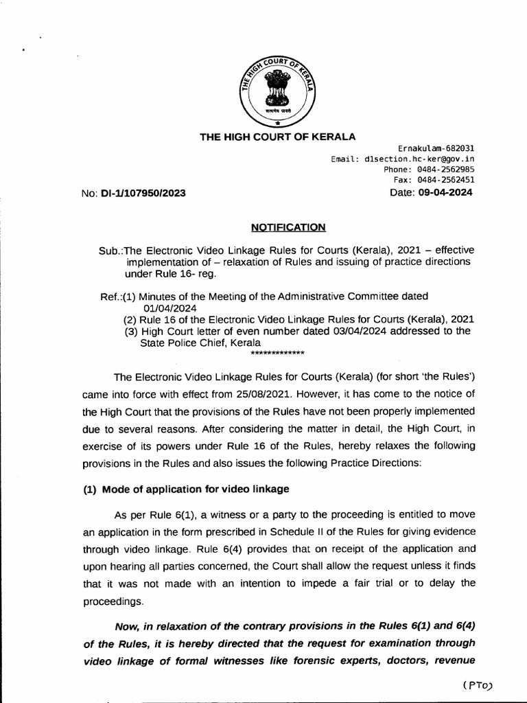 Operating Procedure For Video Conferencing | PDF