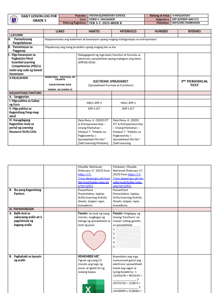 Epp-Ict 5 Week 8 | PDF