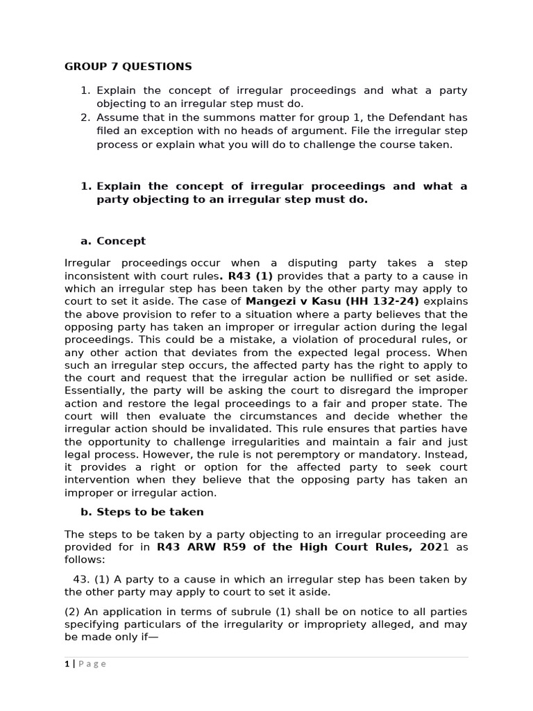 Group 7 Presentation Final | PDF | Affidavit | Common Law