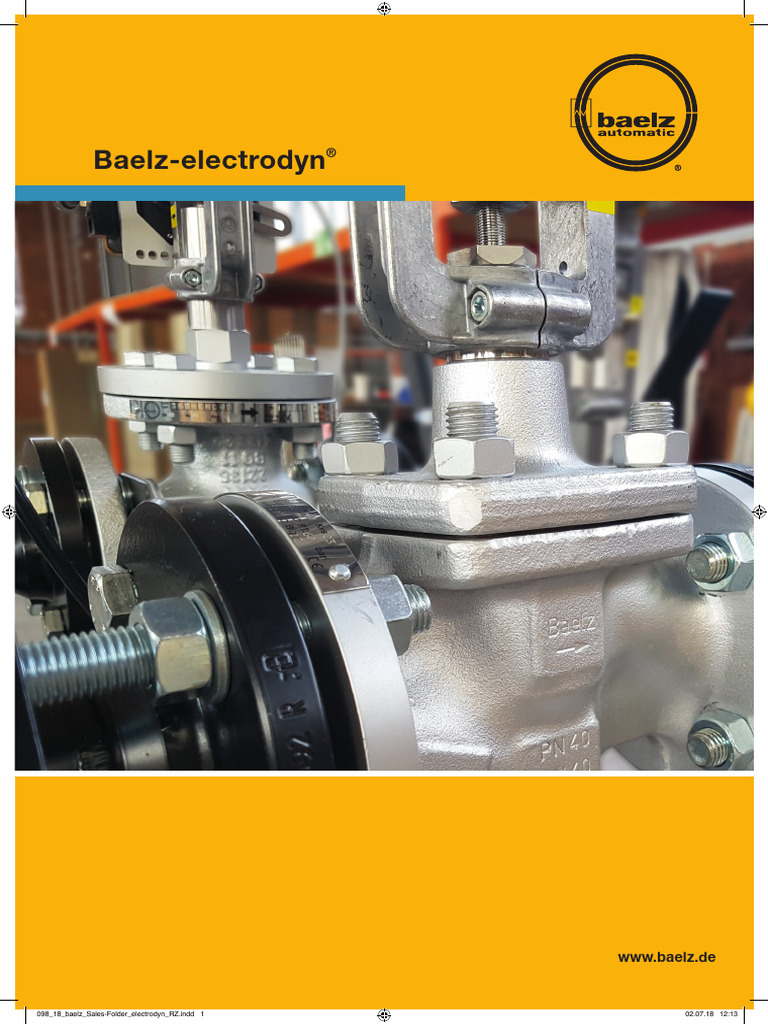 Baelz_SalesFolder_electrodyn_druck | PDF | Pump | Programmable Logic ...