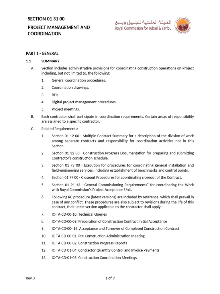 Construction Coordination Guide | PDF | Specification (Technical ...