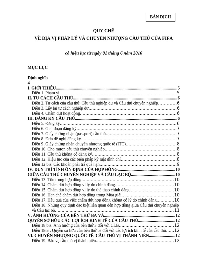 QC Tu Cach Cau Thu FIFA | PDF