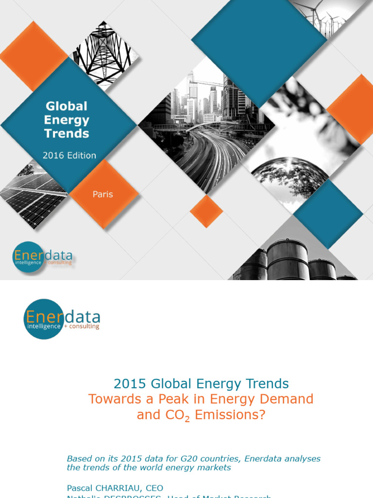 Global Energy Trends - Enerdata 2016 | PDF | Climate Change Mitigation | Emission Intensity