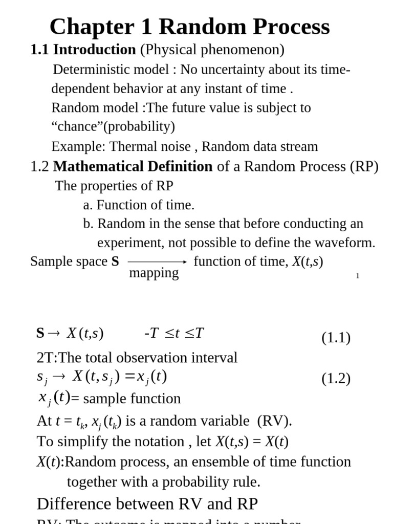 Stationary Random Process | PDF | Normal Distribution | Stationary Process