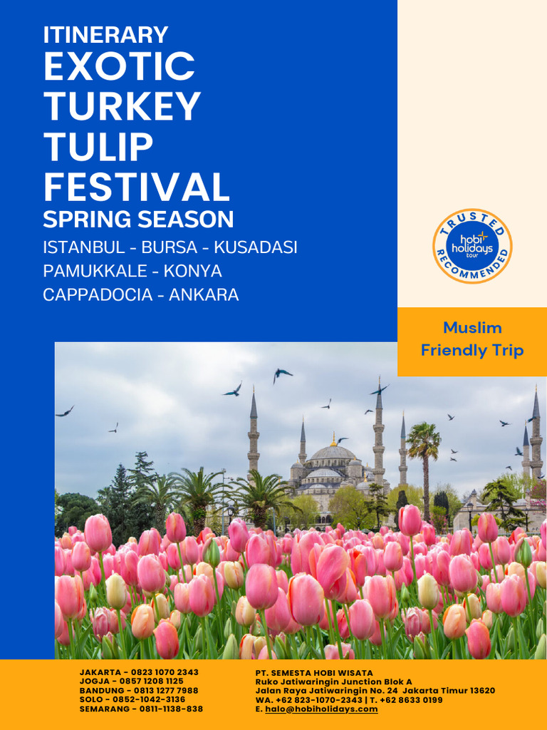 Itinerary Festival Tulip Turki 2025 | PDF