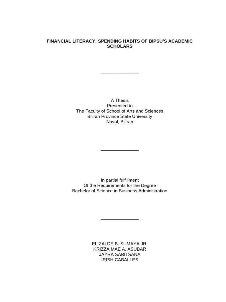 Chapter 1 | PDF | Financial Literacy | Literacy