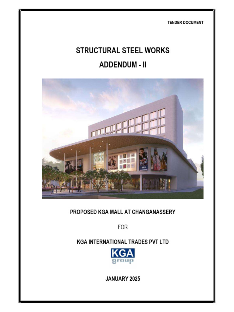 KGA Mall Structural Steel Tender Addendum | PDF