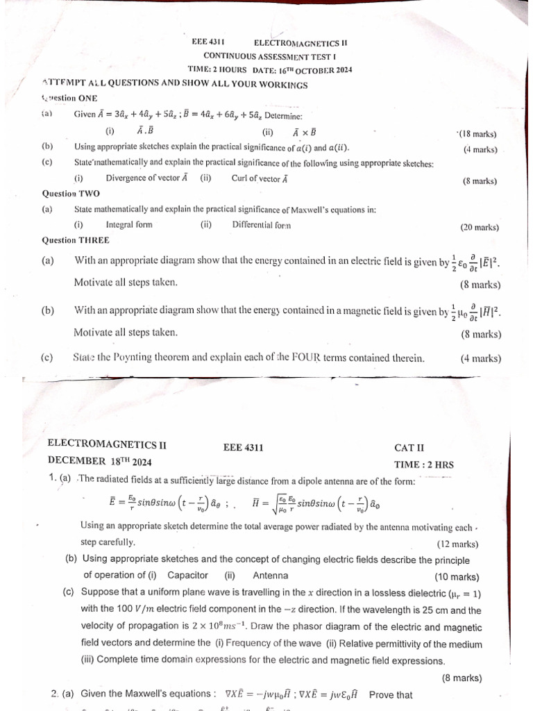 Electromag Cat1 & 2 | PDF