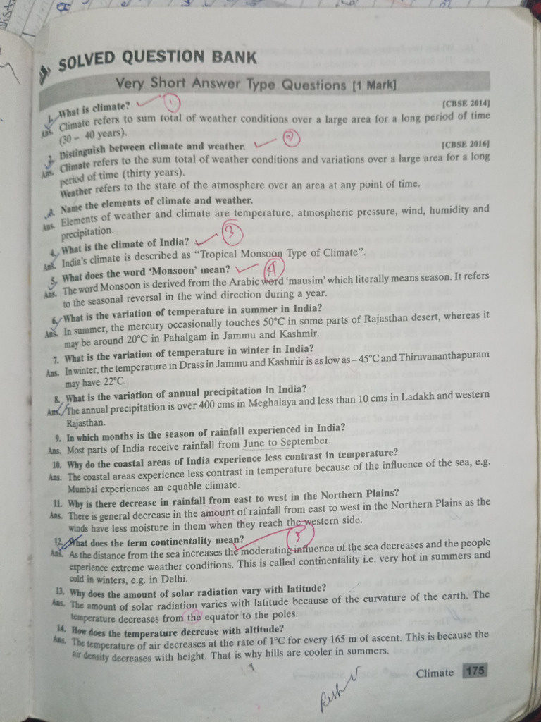 Class9 Geography Climate | PDF