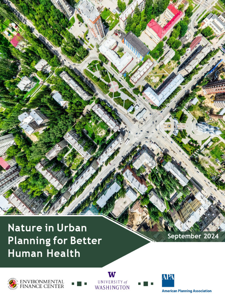 Nature in Urban Planning For Better Human Health | PDF