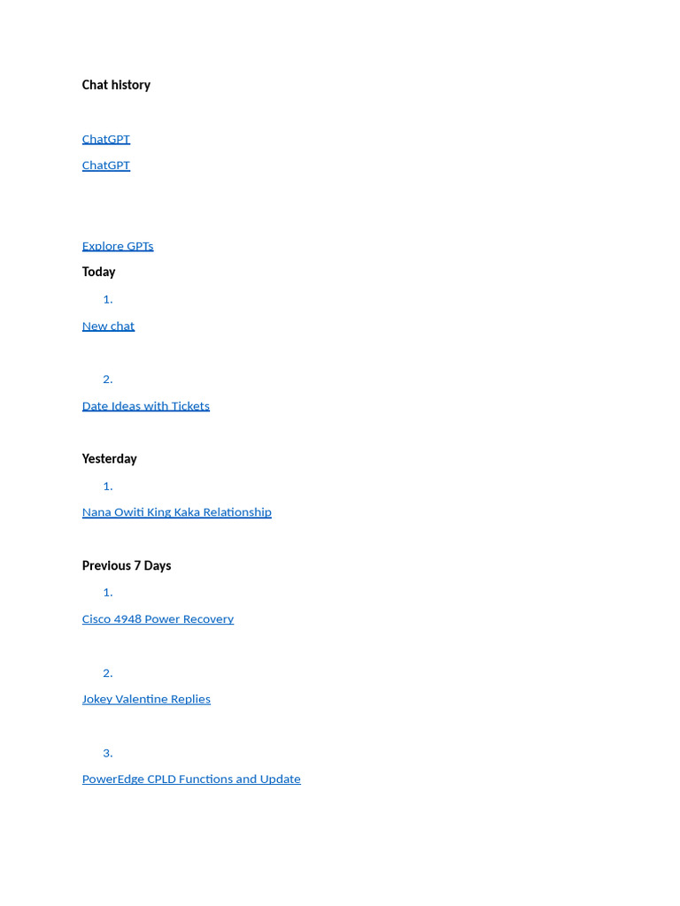 Chat History | PDF