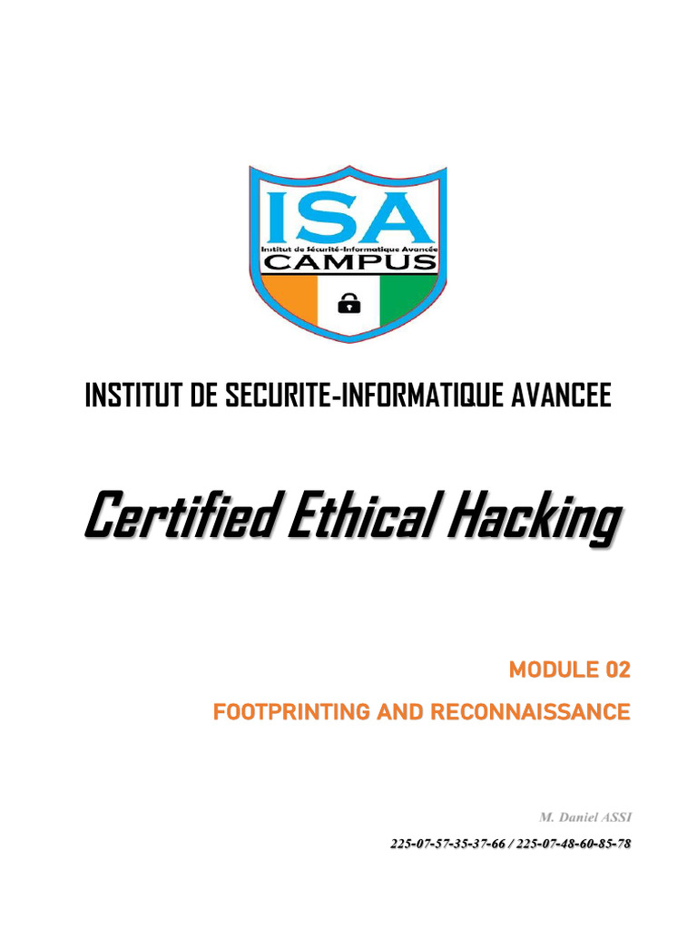 Module 02 Footprinting and Reconnaissance | PDF | Système de noms de domaines | Internet