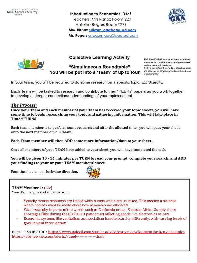 Collective Learning Activity- Formative Peer Practice_ Research | PDF