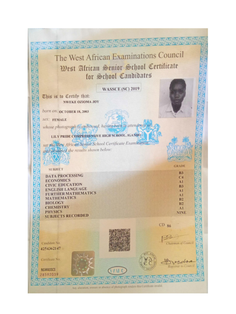 WAEC RESULT | PDF