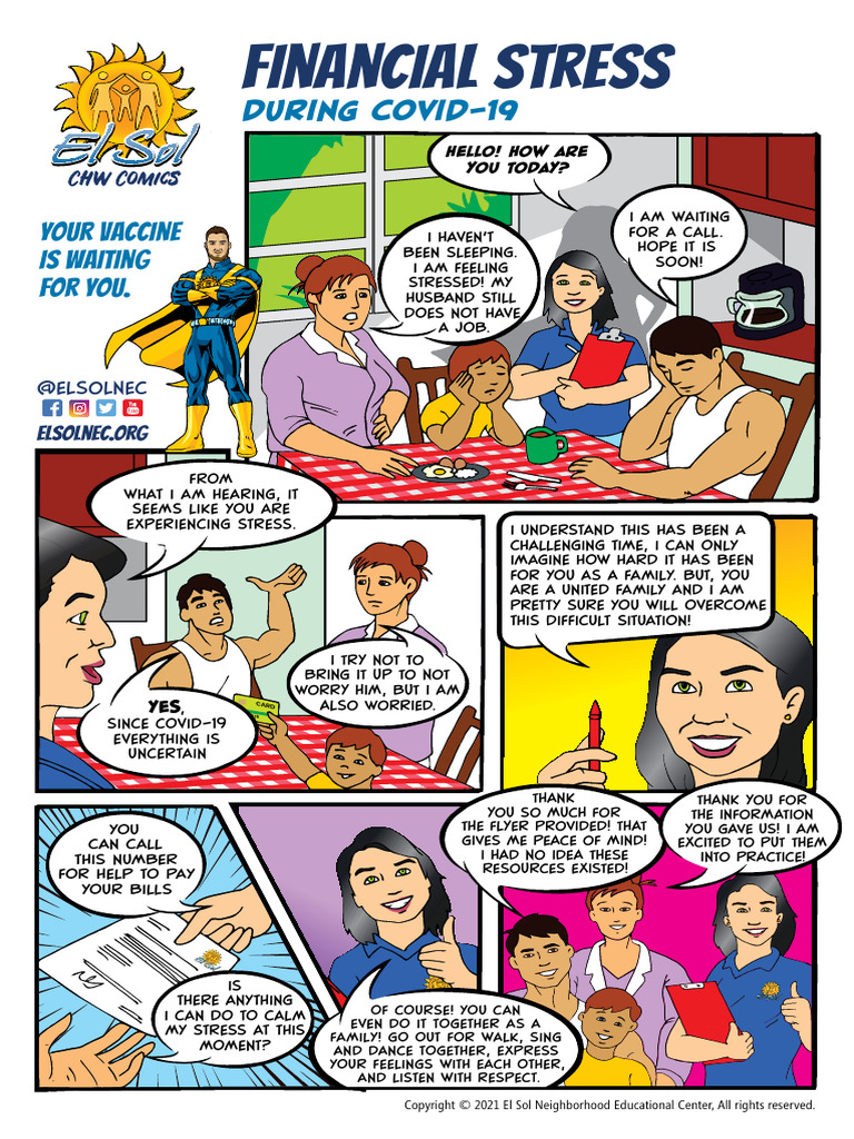 CHW Covid19 Comic Strips Financial Stress | PDF