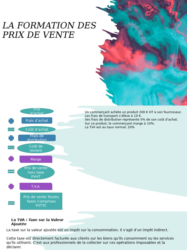 La Formation Des Prix de Vente | PDF | Taxe sur la valeur ajoutée ...