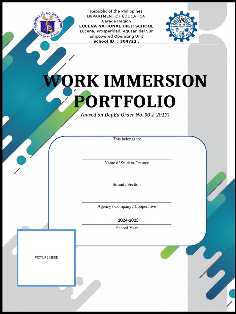 Work Immersion Portfolio Based On Deped | PDF | Job Interview | Leadership
