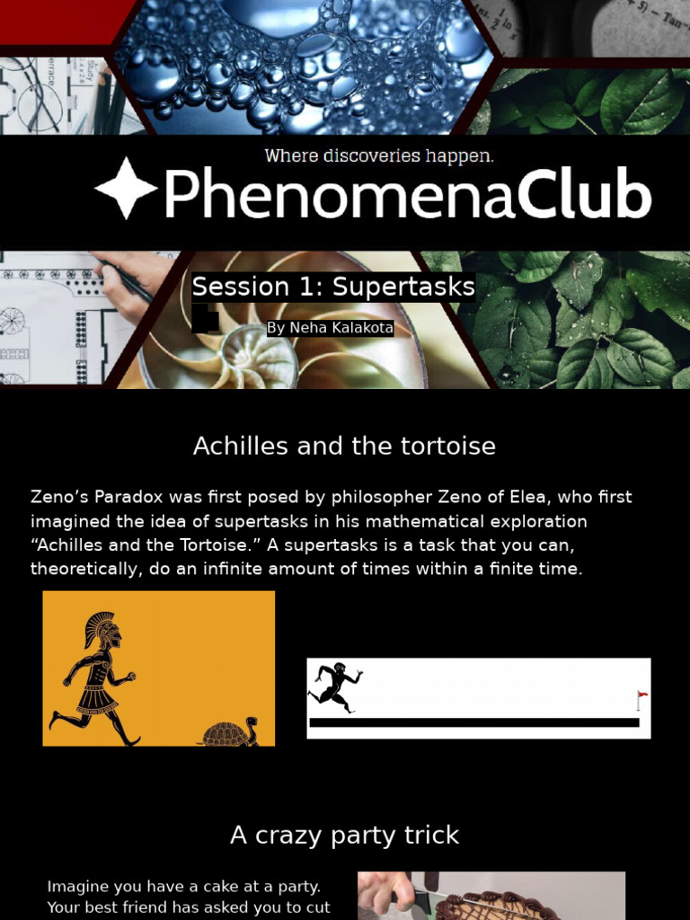 Supertasks by Neha Kalakota | PDF | Mathematical Concepts | Mathematics