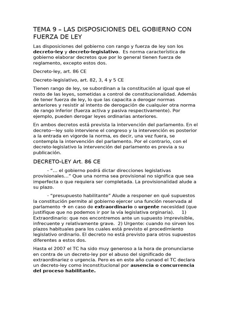 TEMA 9 Consti | PDF | Gobierno de españa | Gobierno