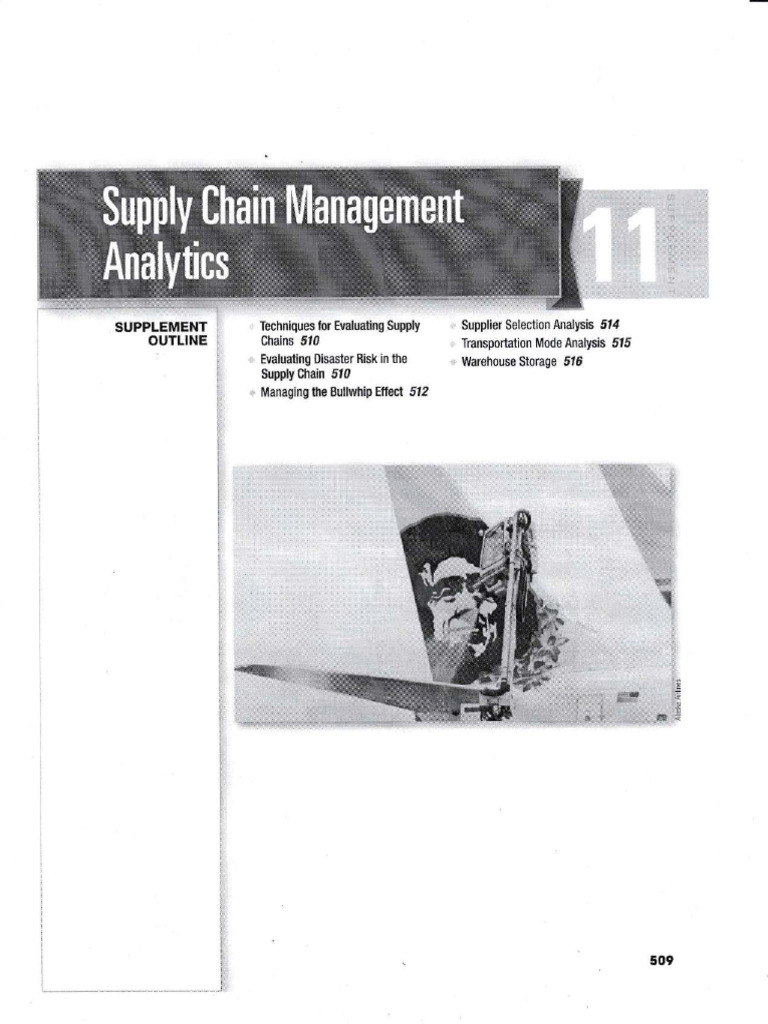 Supply Chain Management Analytics | PDF | Procter & Gamble | Demand