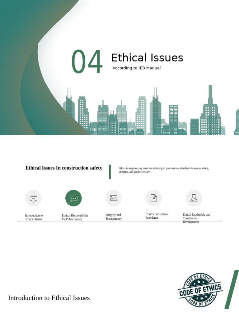 Engineering Ethical Issues | PDF | Safety | Conflict Of Interest