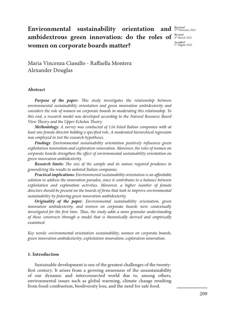 rossi,+10+ciasullo+et+al.+118-2022 (1) | PDF | Innovation | Cronbach's ...