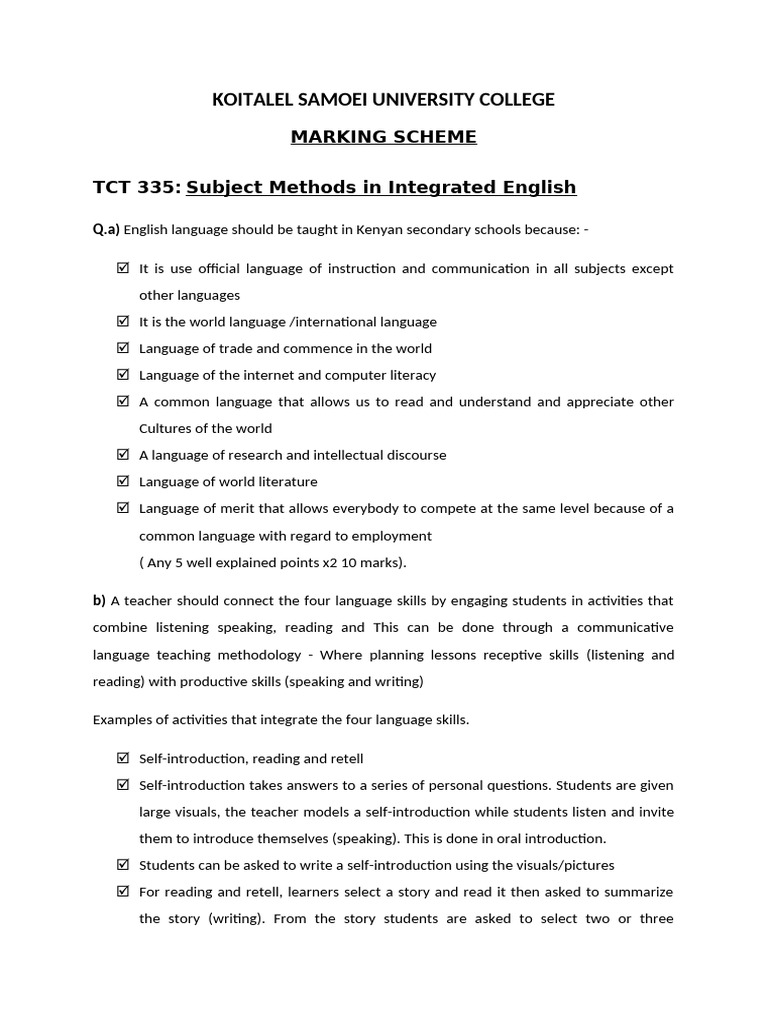 KOITALEL SAMOEI UNIVERSITY COLLEGE | PDF | Learning | Teachers