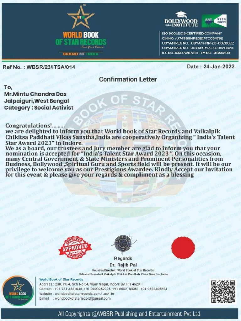Confirmation Letter | PDF