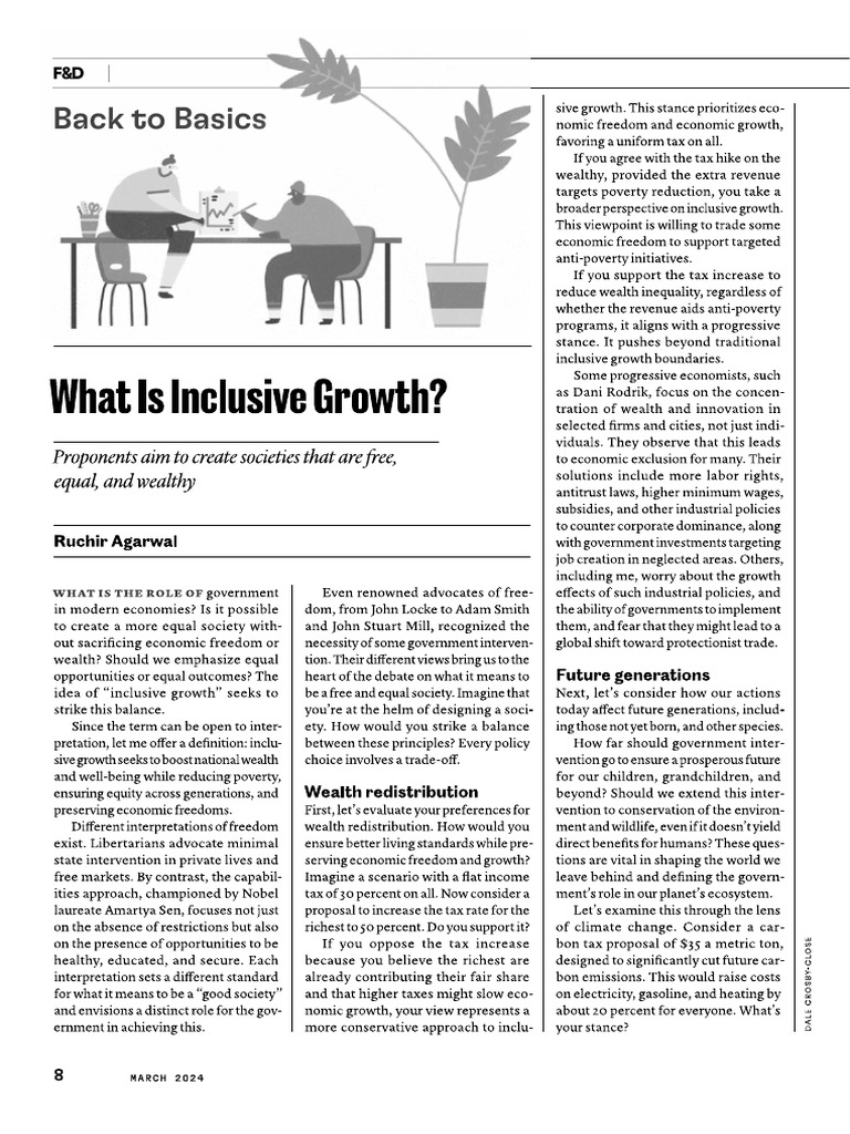 Inclusive Growth - IMF | PDF