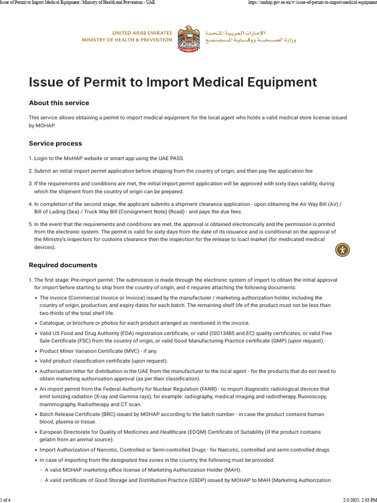 Importing Medical Equipment in UAE | PDF | Bill Of Lading | Medicine