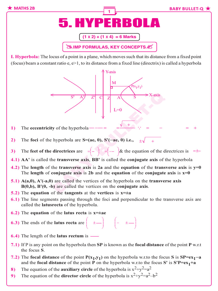5 Hyperbola | PDF | Geometric Shapes | Elementary Geometry