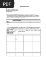 Nomination Form | PDF | Birth Certificate