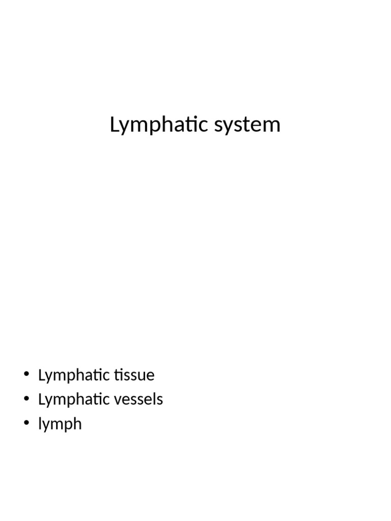 Lymphatic System Pdf Lymphatic System Lymph Node