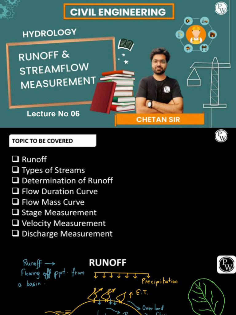 Runoff & Stream Flow Measurement - 06 - Class Notes - GATE Crash Course ...