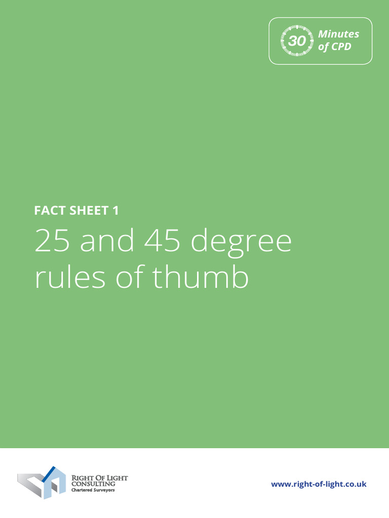 25_and_45_Degree_Rules_of_Thumb | PDF