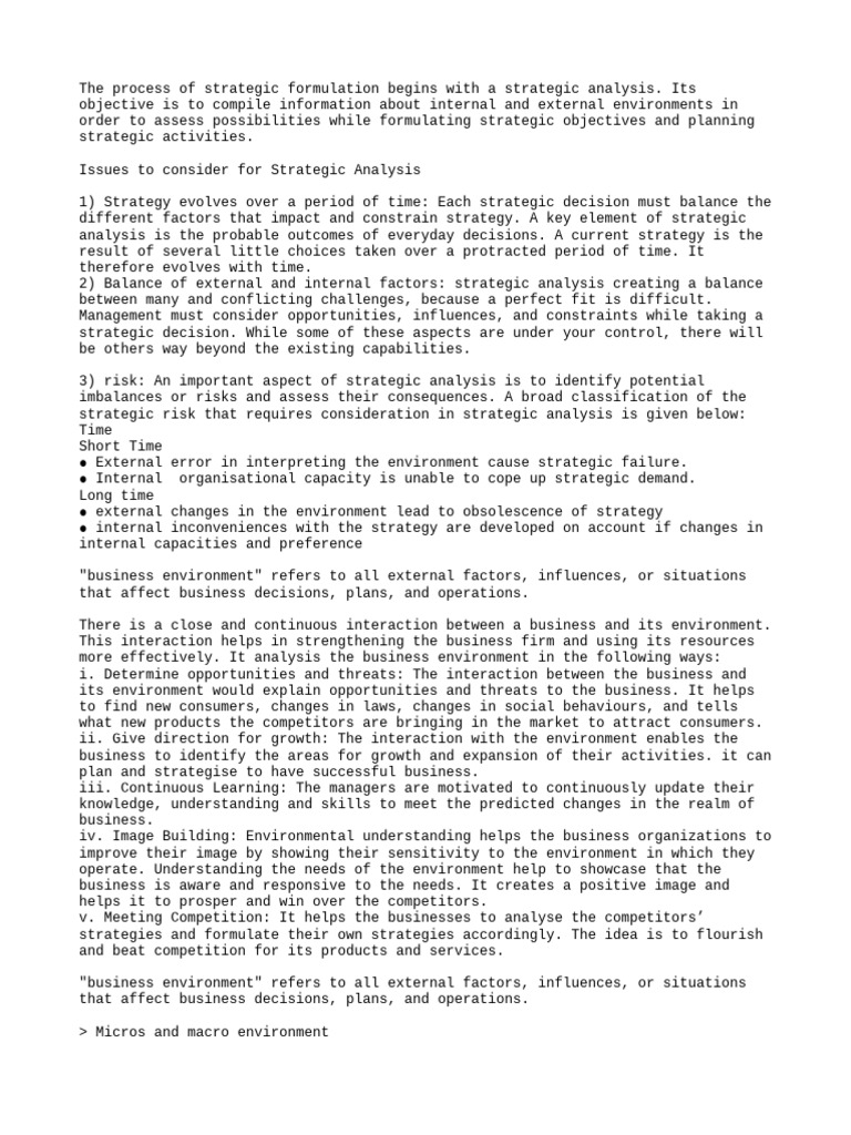 Strategic management chapter 2_250130_201059 | PDF | Marketing | Behavior